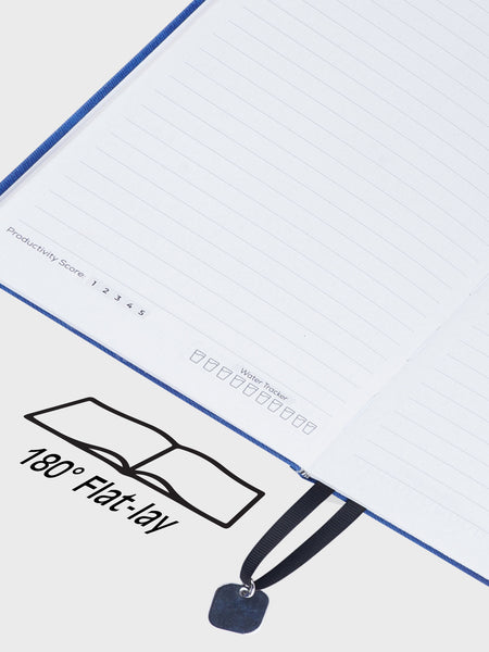 Vogue - A5 Notebook: Hardbound with Faux Leather - Blue – Doodle Connect